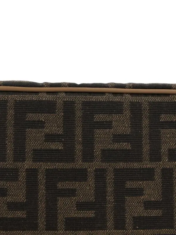 Fendi Small Ff-jacquard Wash Bag - Brown