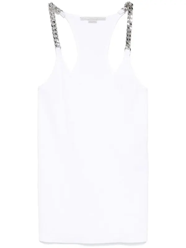 Stella McCartney Chain-strap Tank Top - White