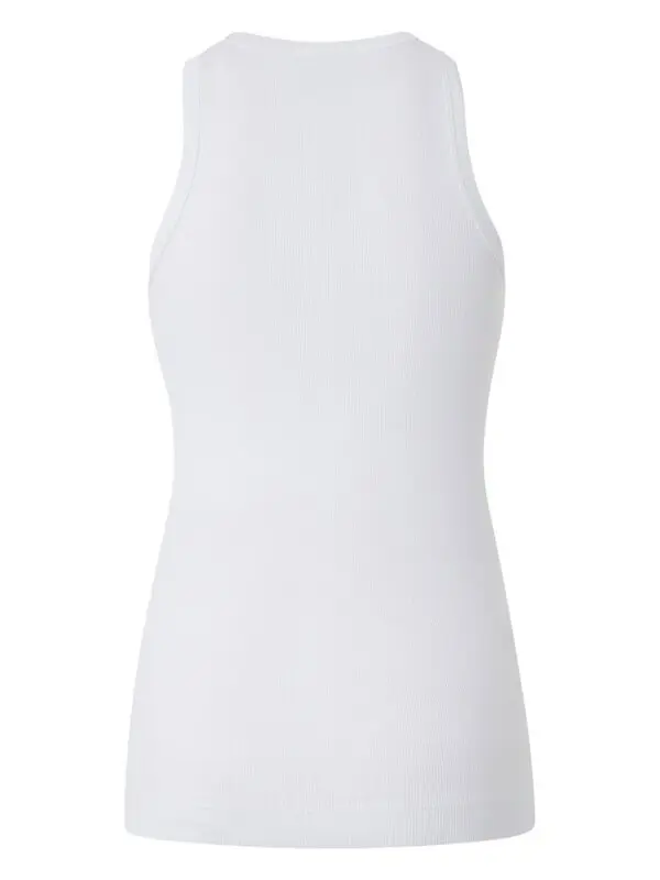 Pinko Logo-embroidered Tank Top - White