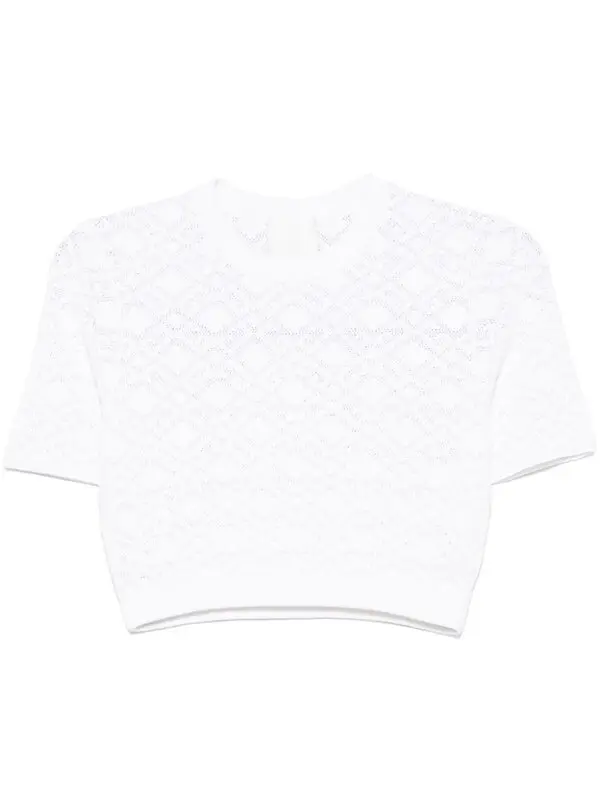 Givenchy Monogram Jacquard Cropped T-shirt