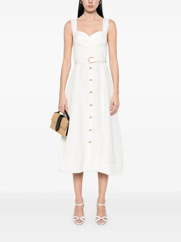 aje primary belted midi dress Aje Primary Belted Midi Dress by Aje