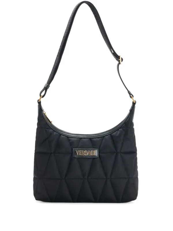 Versace Myth Quilted Cross Body Bag - Black