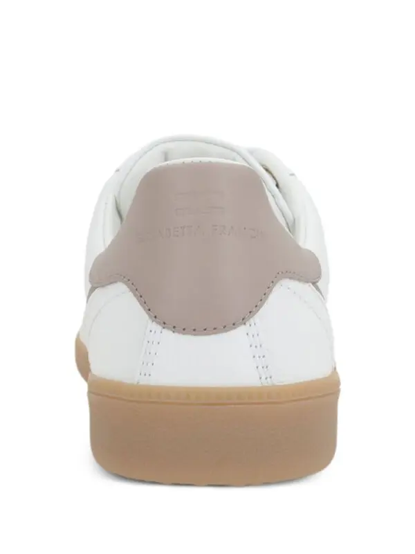Elisabetta Franchi Leather Sneakers - White