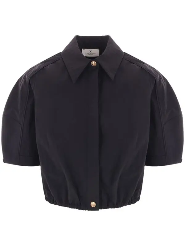 Elisabetta Franchi Puff-sleeve Shirt - Black