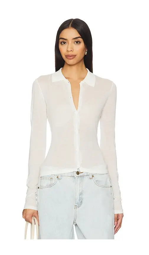 Lioness Banks Long Sleeve Knit Top - Ivory