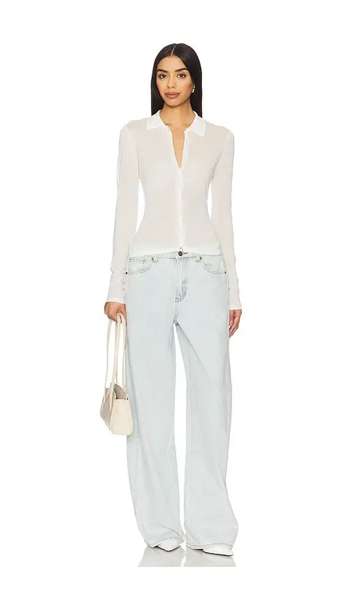 Lioness Banks Long Sleeve Knit Top - Ivory