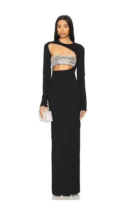 CAMILA COELHO Gelina Maxi Dress - Black