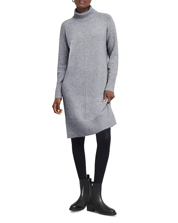 HOBBS LONDON Nessa Knitted Dress - Mid Grey Marl