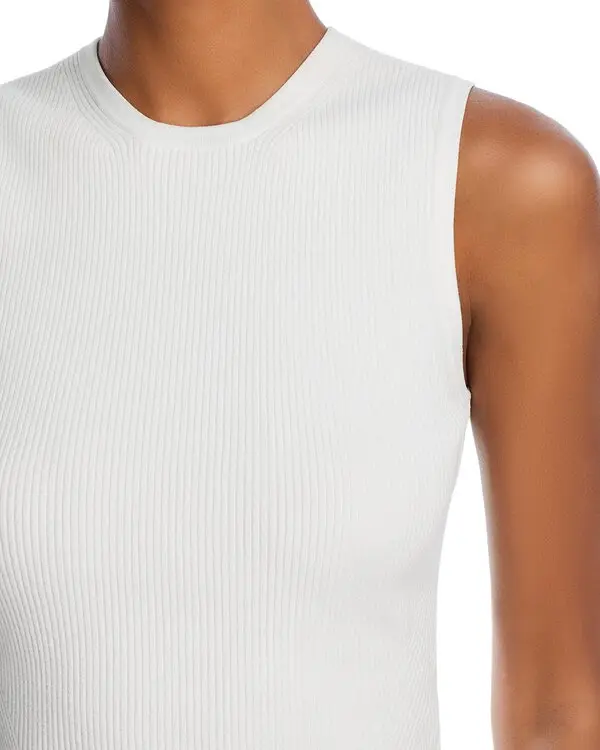 Veronica Beard Ribbed Tank - Off White