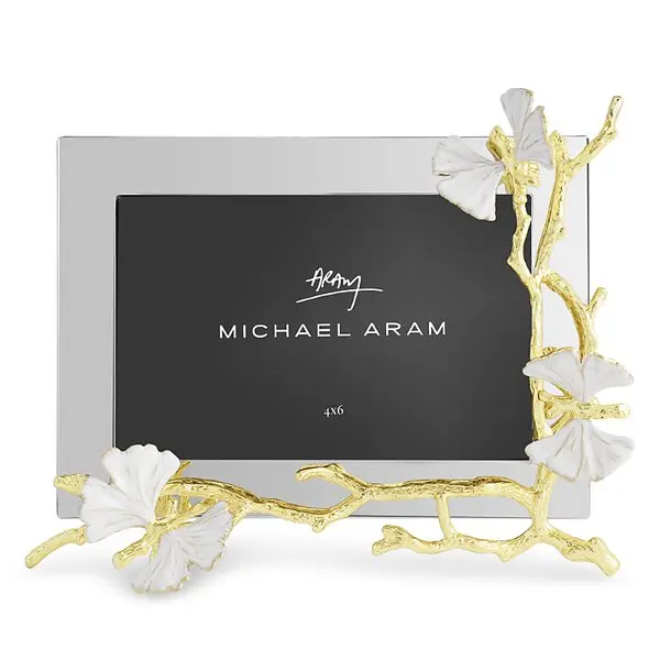 Michael Aram Butterfly Ginkgo Gold Reflective Frame, 4 X 6 - Silver