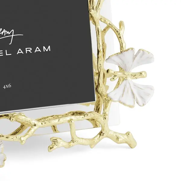 Michael Aram Butterfly Ginkgo Gold Reflective Frame, 4 X 6