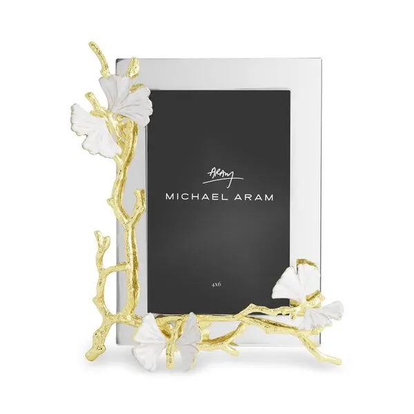Michael Aram Butterfly Ginkgo Gold Reflective Frame, 4 X 6