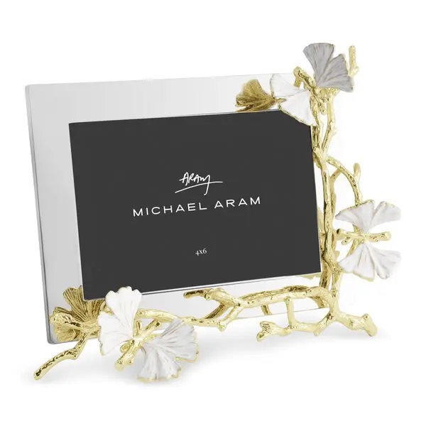 Michael Aram Butterfly Ginkgo Gold Reflective Frame, 4 X 6