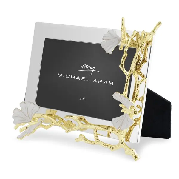 Michael Aram Butterfly Ginkgo Gold Reflective Frame, 4 X 6