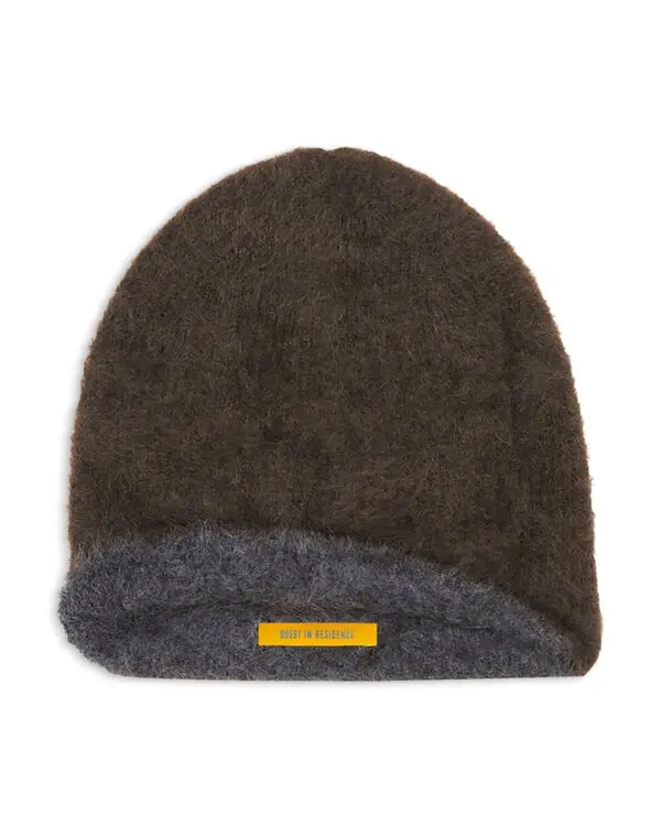 Guest In Residence Cashmere Reversible Beanie - Chestnut/charcoal
