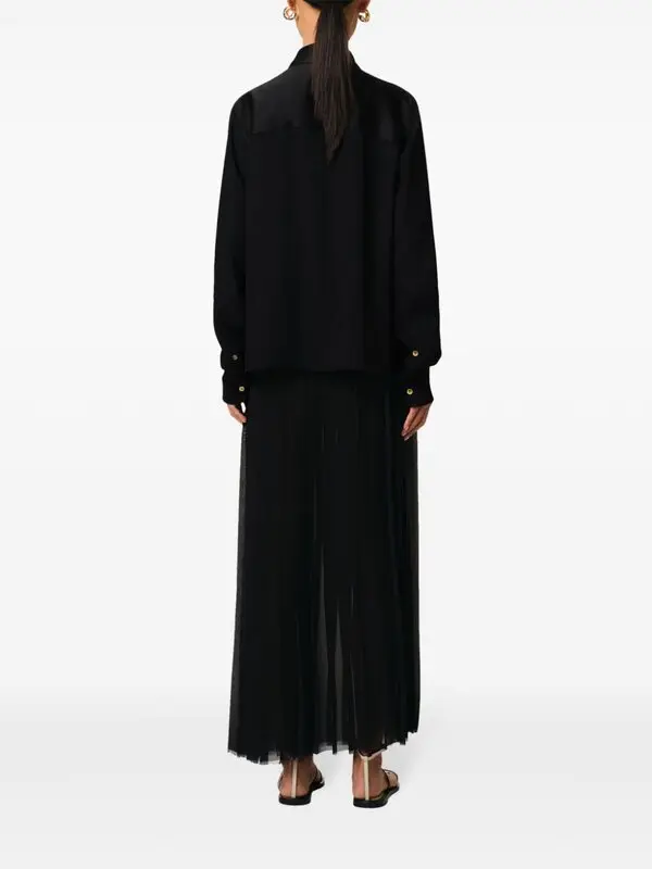 AMI Paris Long-sleeved Contrasted Shirt