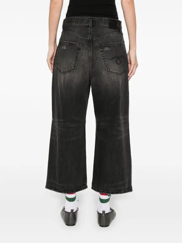 R13 Cropped Wide-leg Jeans