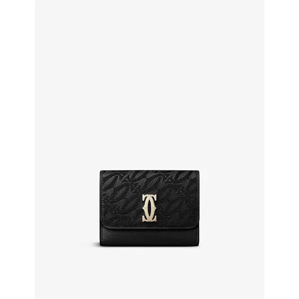 CARTIER C De Mini Leather Wallet - Black