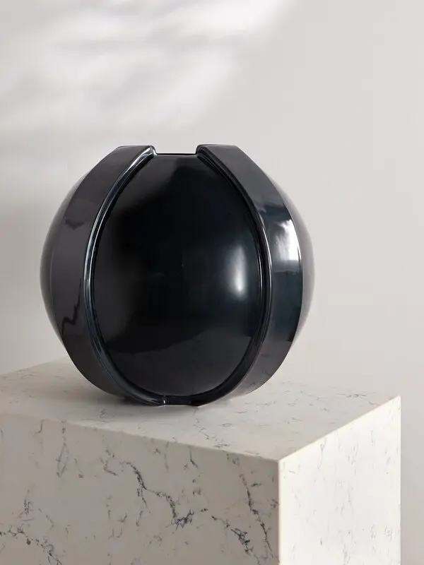 LOUISE ROE Vinci 02 Ceramic Vase - Black