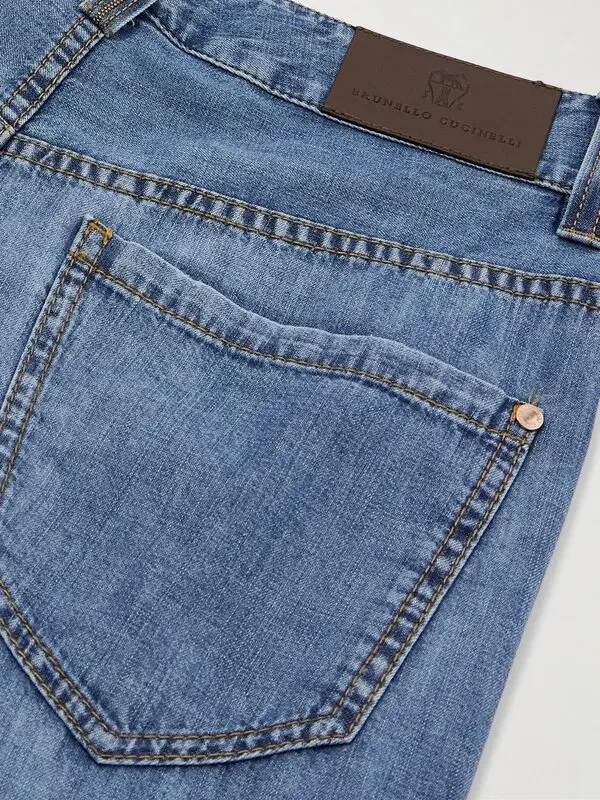 Brunello Cucinelli High-rise Wide-leg Jeans