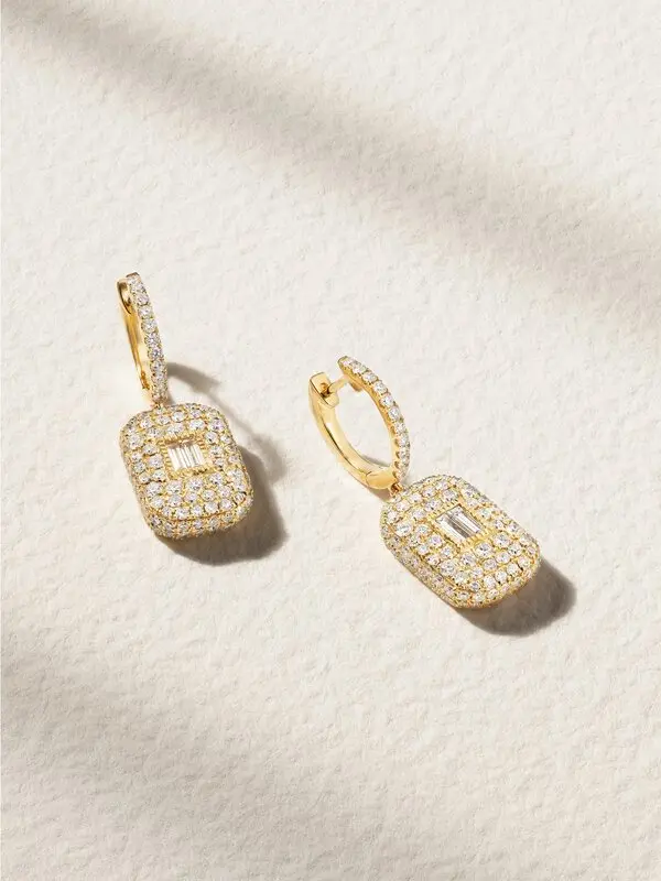 Shay 18-karat Diamond Dangle Earrings - Gold