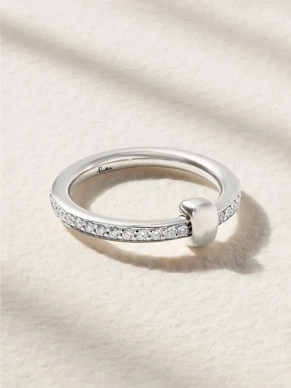 Pomellato Together 18-karat Rose Gold, Rhodium-plated And Diamond Ring - Silver