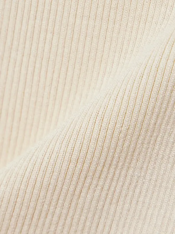 NILI LOTAN Selah Ribbed Silk-jersey Tank - Ivory