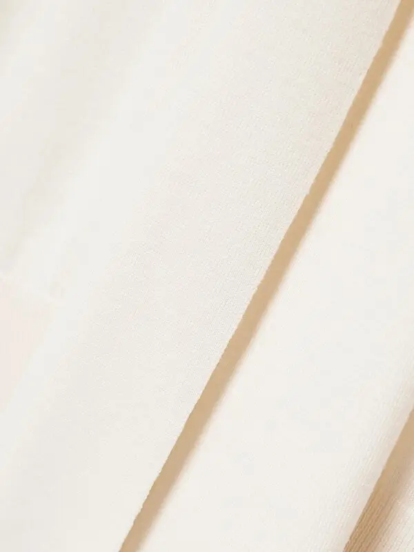 NILI LOTAN Ayla Tie-neck Merino Wool Top - Neutrals