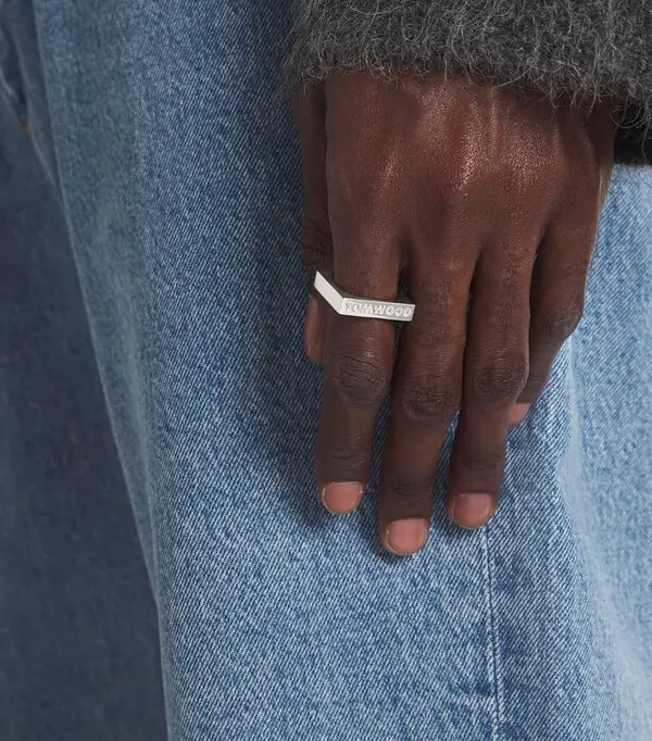 Tom Wood Sterling Square Ring