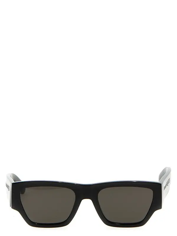 Alexander McQueen Angled Sunglasses - Black
