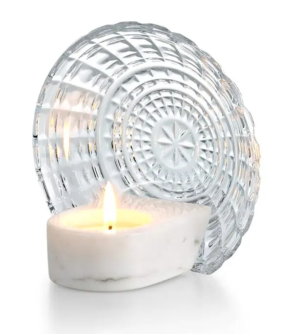 THE MARTHA, BY BACCARAT Crystal New Antique Aura Candle Holder - Clear