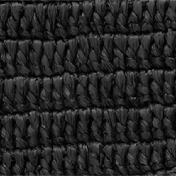 Saint Laurent Raffia Cassandre Envelope Pouch - Black