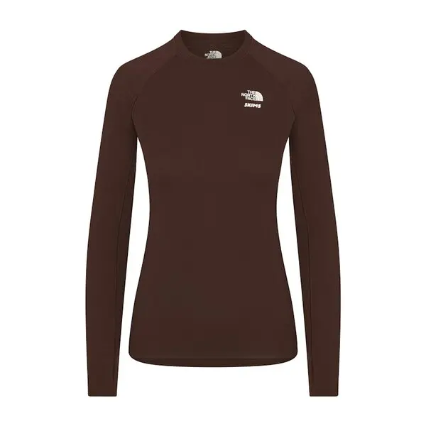 SKIMS X Tnf Dotknit Long Sleeve Top - Cocoa