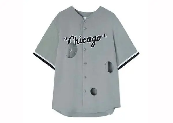 Off-White X Mlb X Chicago Ws Cheese Shirt - Grey