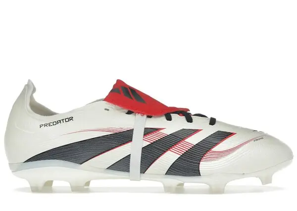Adidas Predator League Foldover Tongue Fg/mg - Off White/core Black/pure Ruby