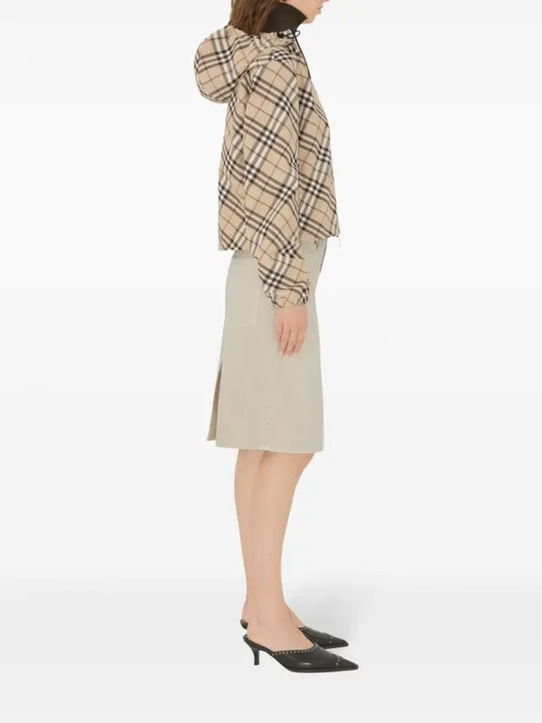 Burberry Check Jacket - Neutrals