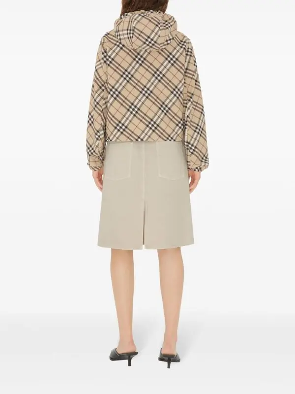 Burberry Check Jacket - Neutrals