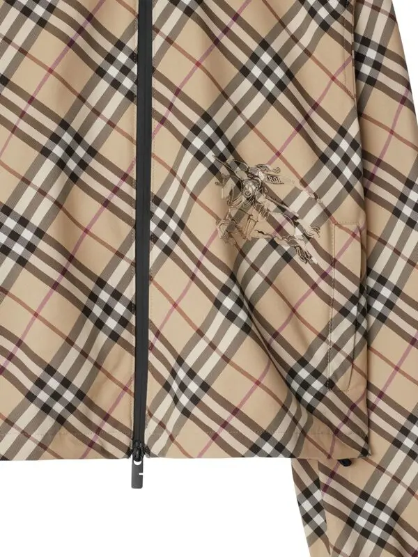 Burberry Check Jacket - Neutrals