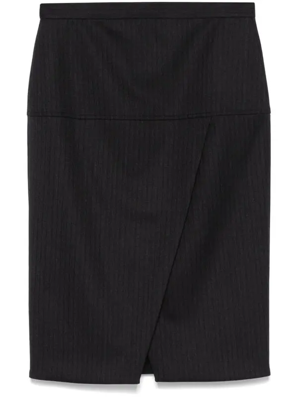 Fendi Pinstriped Pencil Skirt