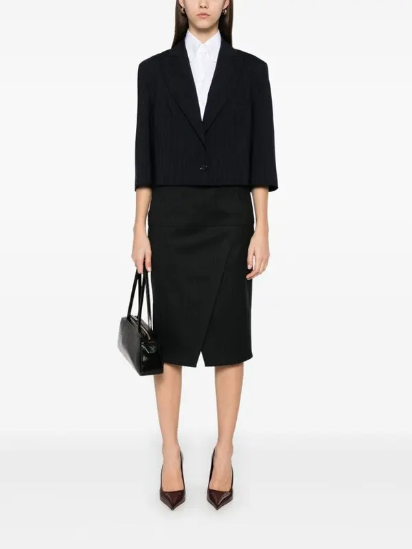 Fendi Pinstriped Pencil Skirt