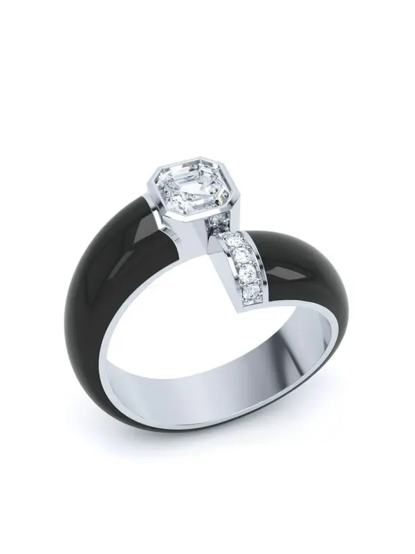 LOEV 18k White Gold Toi Et Moi Diamond Ring - Silver