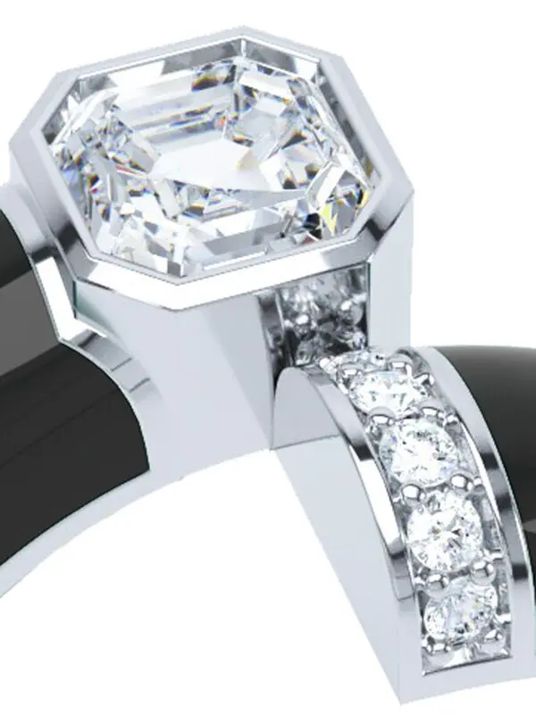 LOEV 18k White Gold Toi Et Moi Diamond Ring