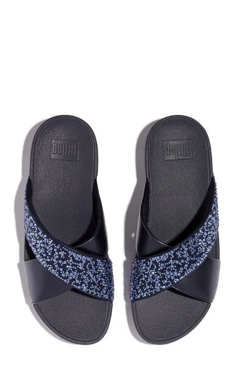Fitflop Lulu Crystal Embellished Slide Sandal