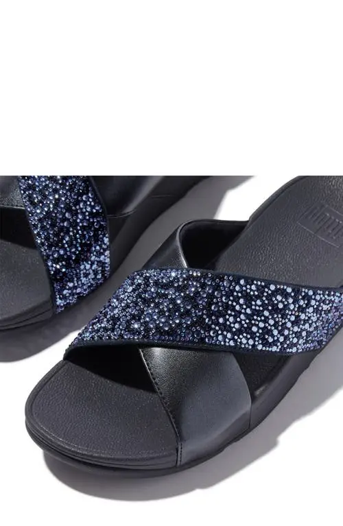 Fitflop Lulu Crystal Embellished Slide Sandal