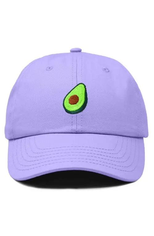 DALIX Avocado Embroidered Baseball Cap - Lavender