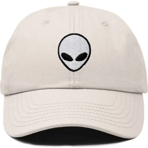 DALIX Alien Embroidered Cap - Beige