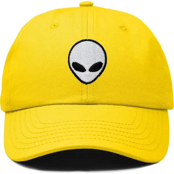 DALIX Alien Embroidered Cap - Gold