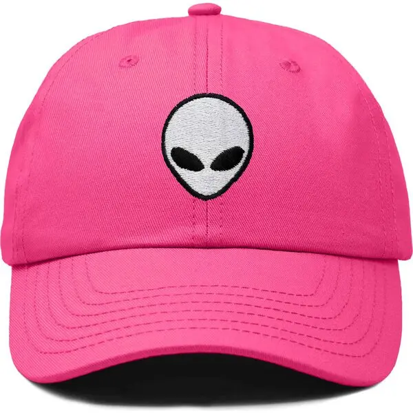 DALIX Alien Embroidered Cap - Hot Pink