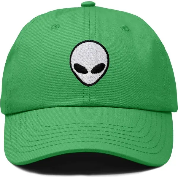 DALIX Alien Embroidered Cap - Kelly Green