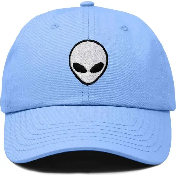 DALIX Alien Embroidered Cap - Light Blue